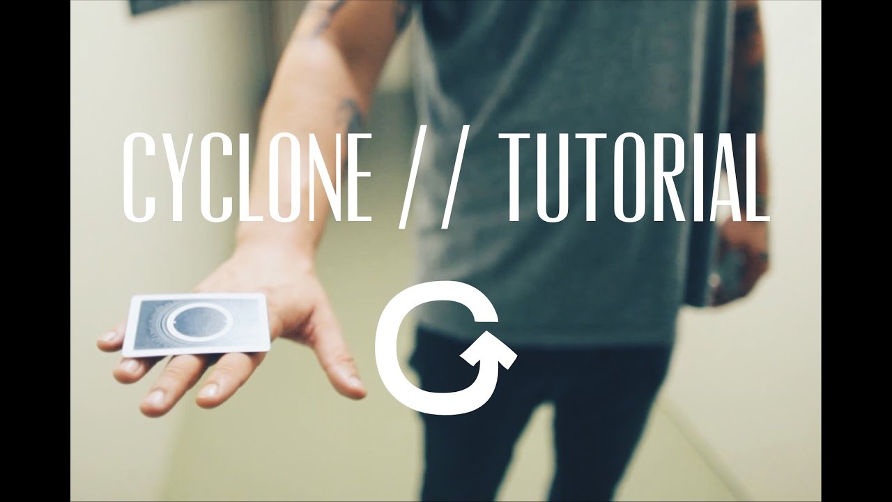 CYCLONE // TUTORIAL (Card flick & Magic trick) - YouTube
