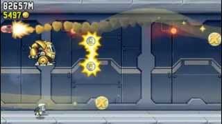 Jetpack Joyride invincible Barry with Lil Stomper with cheats - YouTube