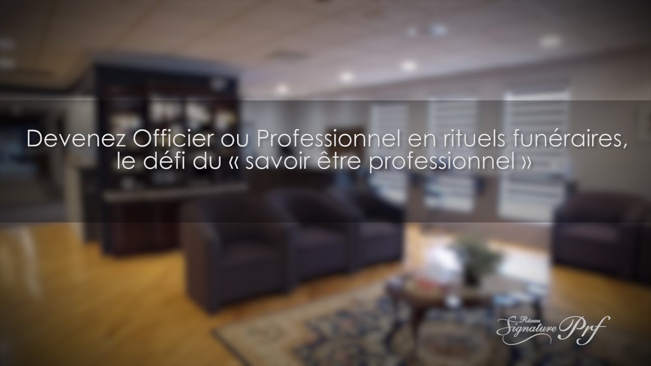 Devenez Officier ou Professionnel en rituels funéraires, le défi du ...