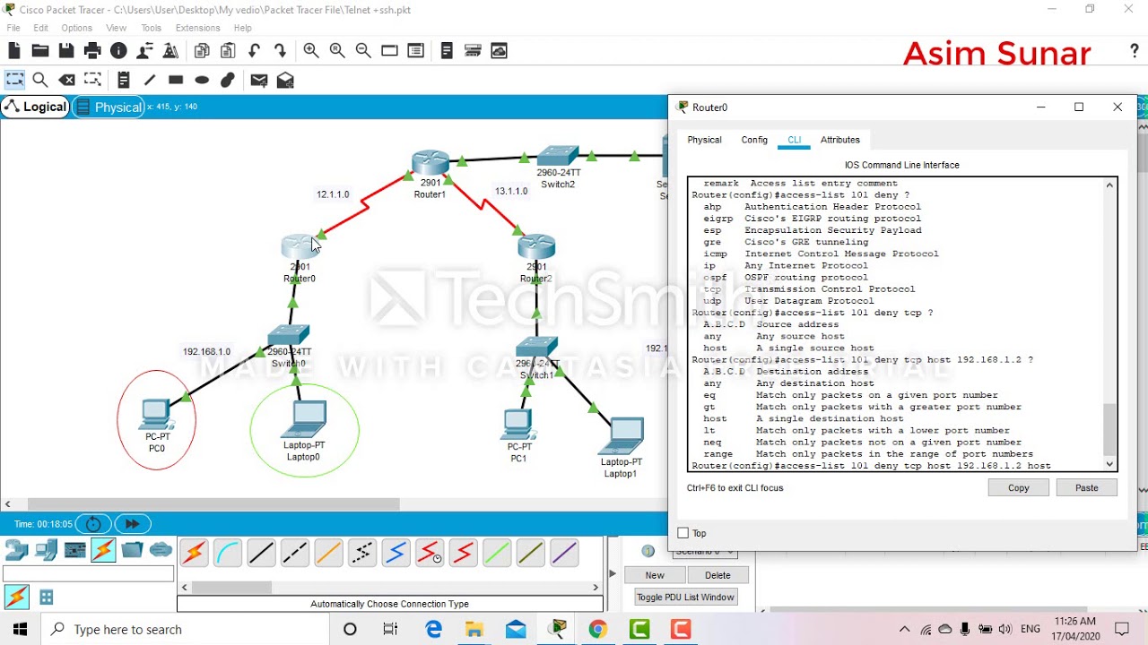 How to block FTP Port via ACL | Packet Tracer - YouTube