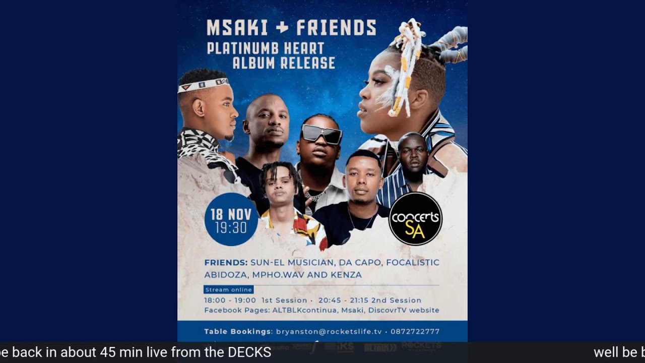 Msaki + friends // Platinumb Heart Album Launch. - YouTube