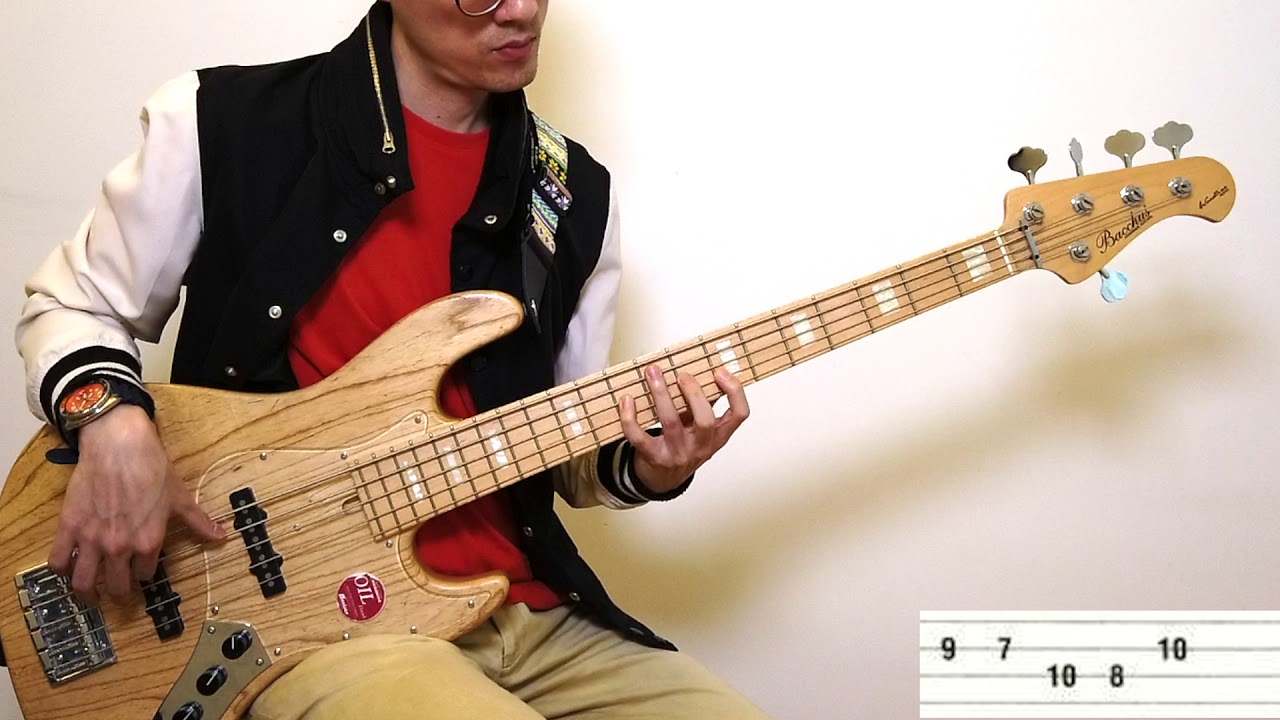 Bass Major scale exercise 1C with TAB - YouTube