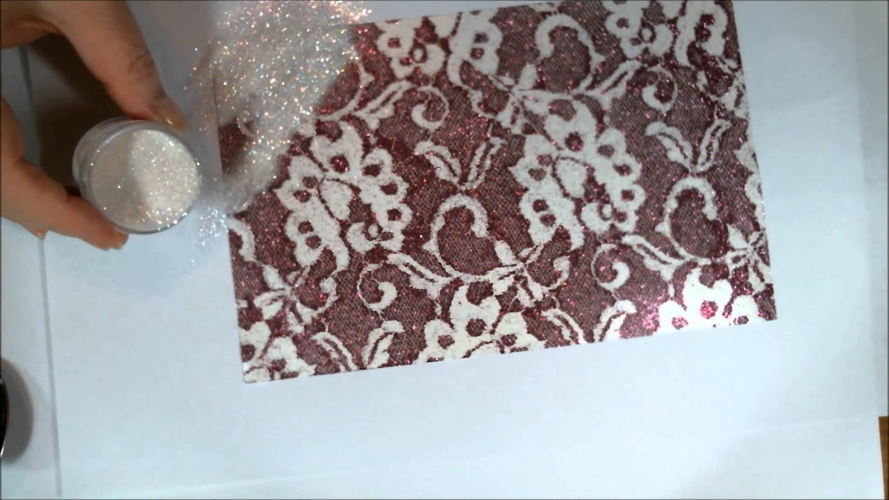 Lacey Glitter Paper - YouTube
