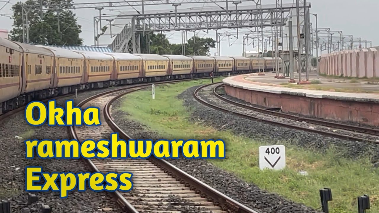 Okha Rameswaram Express | 16734 Dwarka to Ahmedabad train journey - YouTube