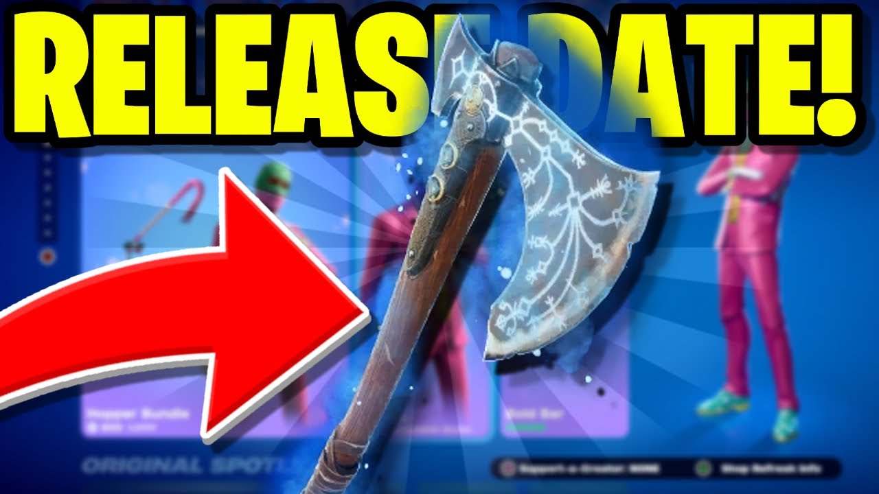 LEVIATHAN AXE PICKAXE RETURN RELEASE DATE FORTNITE ITEM SHOP! - YouTube