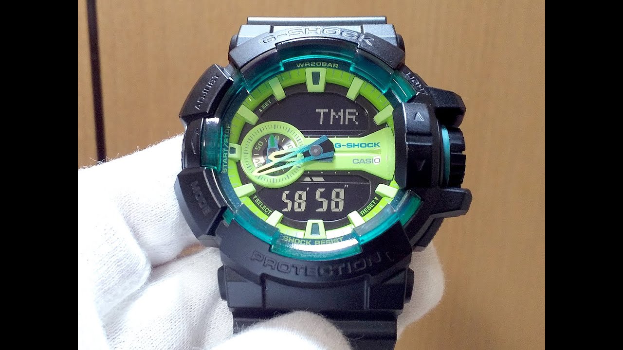 CASIO G-SHOCK GA-400LY Digi-Ana Module 5398 Digital Analog Watch - YouTube
