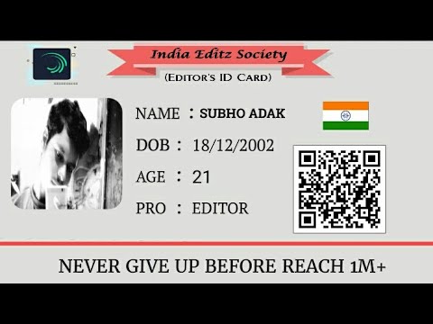 New editing id card video editing alight motion || new trending xml ...