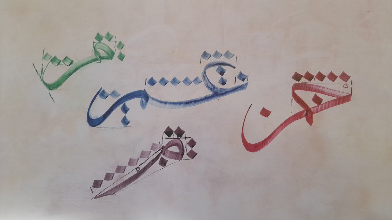 Learn khate Sulus how to write "meem" ra"Islamic calligraphy Arabic ...