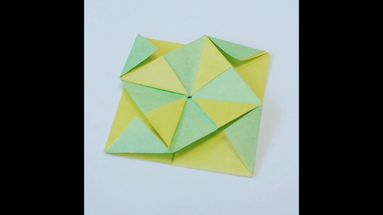 【折り紙】コースターver1 How to fold a coaster origami - YouTube