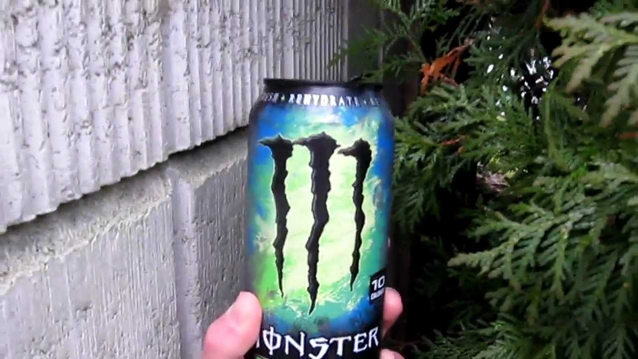 Energy Drink Review #39 - Monster Rehab Green Tea - YouTube
