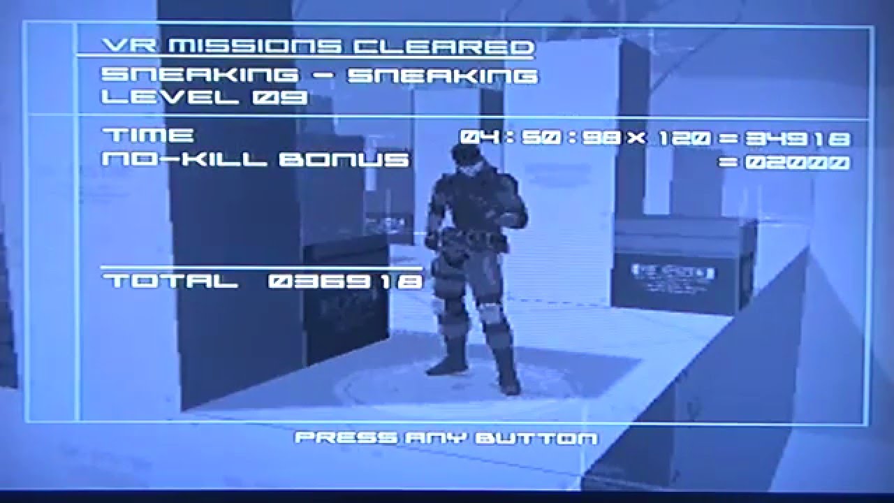 VR mission MGS2 : Mgs1 Sneaking 9 - YouTube