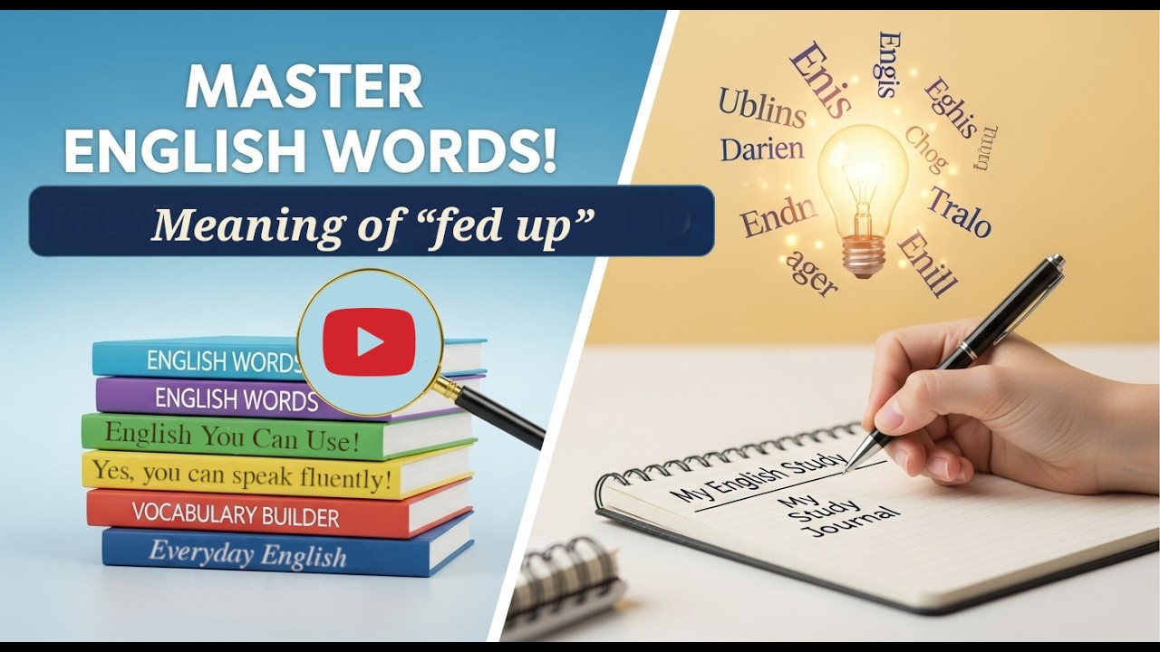 Learn “Fed Up” in English | Meaning, Examples, and Story - YouTube