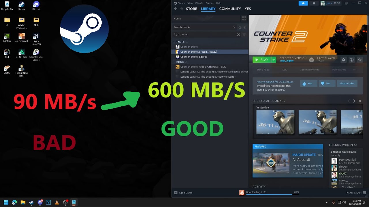 How To Fix Slow Downloads on Steam - YouTube