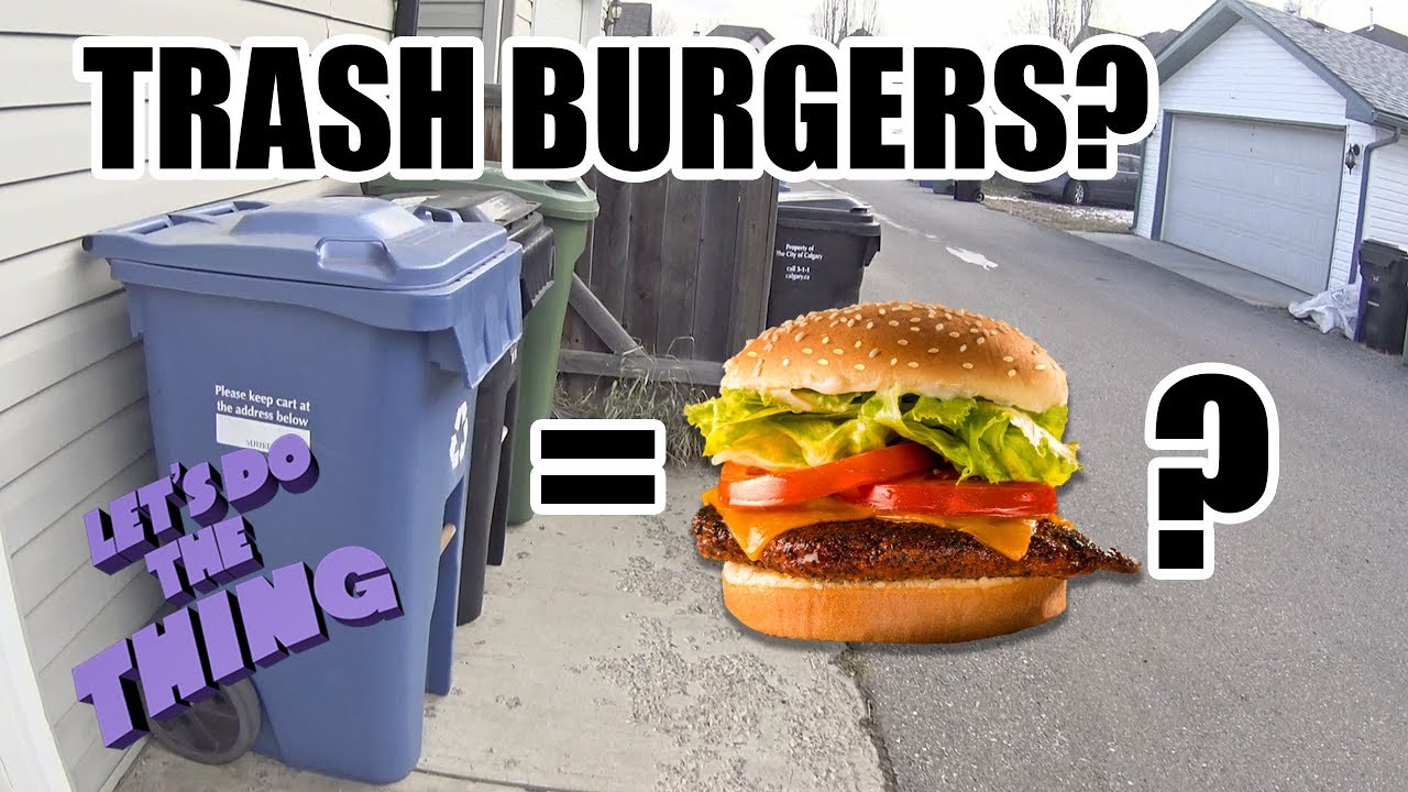 Searching The Trash For Burgers! Dumpster Diving For Food - YouTube