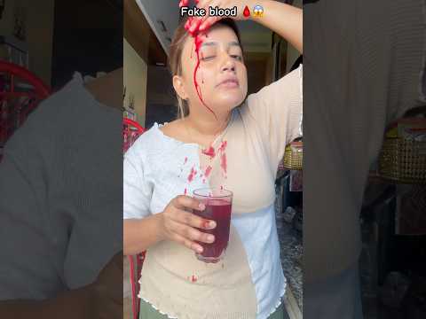 Fake Blood 🩸😱 #shorts #trendinghacks #viralshorts #viral #hack #trending #fakeblood #trendinghacks