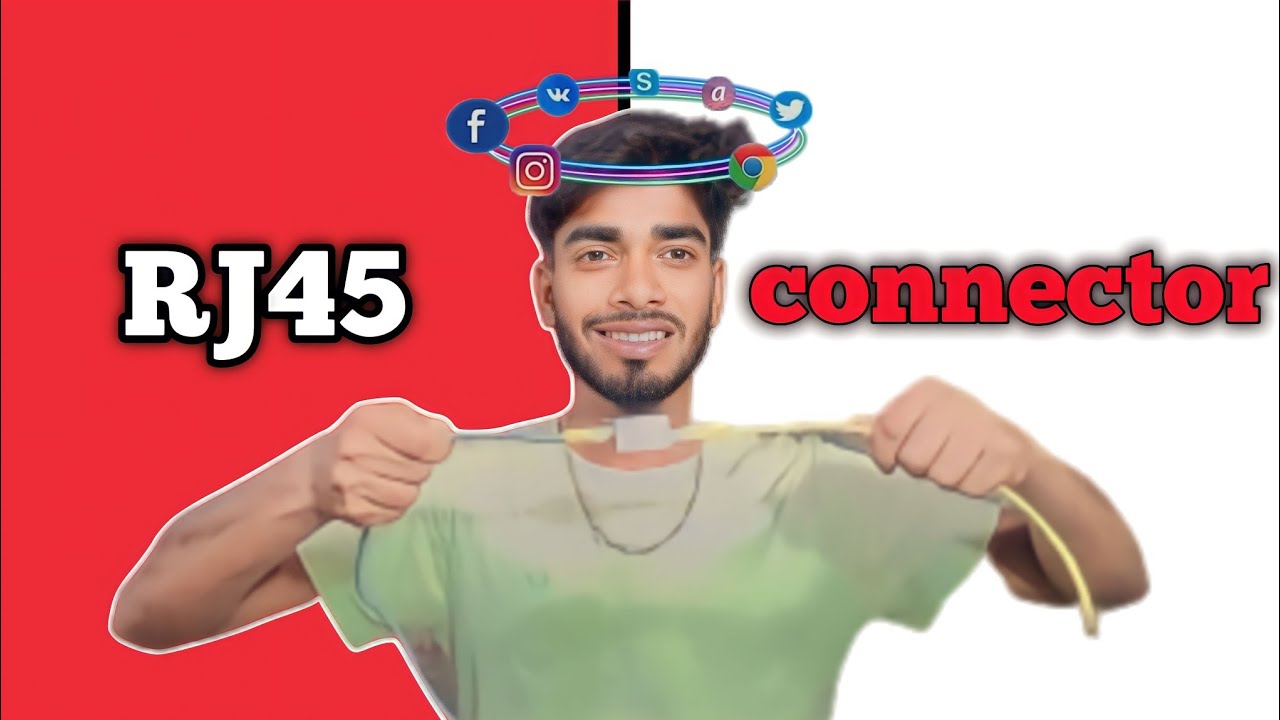 Rj45 connector how to join two LAN cables together RJ45 splitter - YouTube