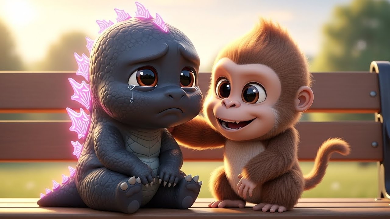 Baby Godzilla & Baby Kong Musical 🎵 A Bad Day Turns Into a Beautiful ...