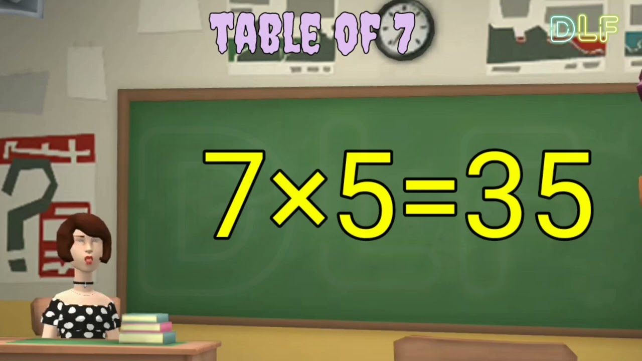 Table Of 7 Preschool Learning Kids Education Online Maths Table Of 7 Preschool Learning Kids Education Online Maths
