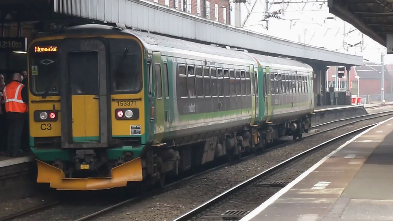 London Midland DMU Class 153 | 153371+153375 | Coventry Arena ...