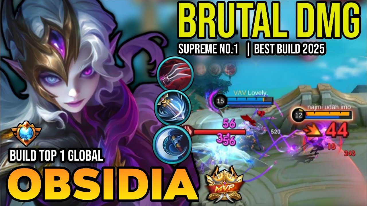 OBSIDIA BEST BUILD 2025 | BUILD TOP 1 GLOBAL OBSIDIA GAMEPLAY | MOBILE ...