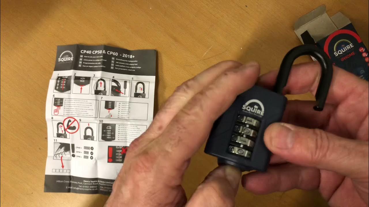 How to change code for padlock - YouTube