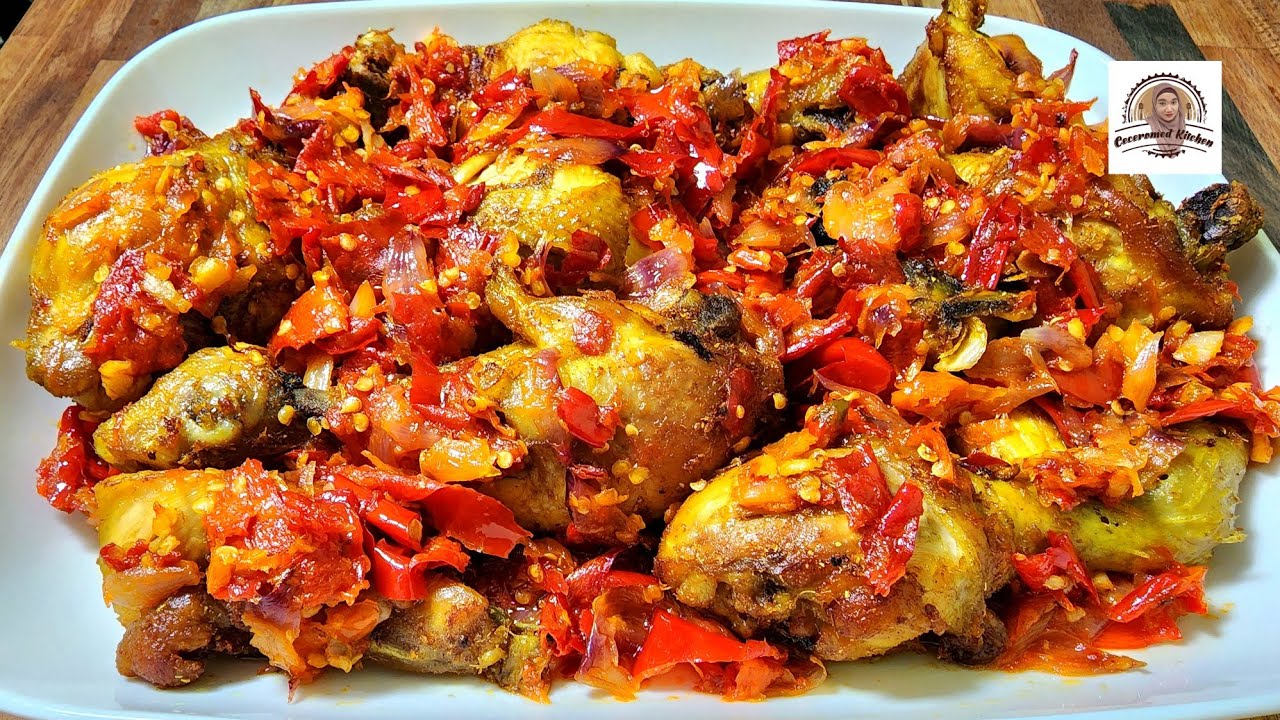 AYAM BALADO ALA WARUNG PADANG. ANAKKU MAKAN LAHAP PAKAI LAUK INI. - YouTube