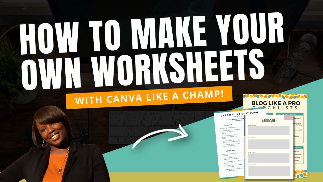Canva for Work Tutorial: How to Make Your Own Gorgeous Worksheets - YouTube