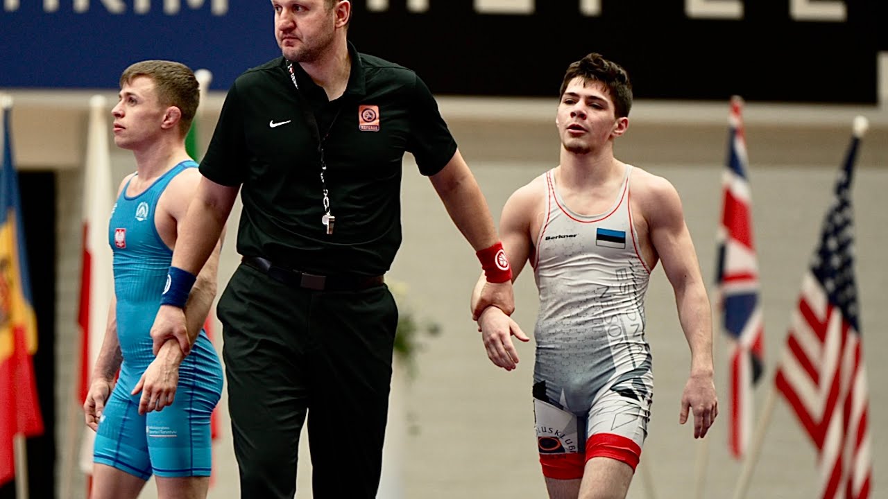 Albara Chopalaev (EST) vs Michal Tracz (POL) 60kg. Greco-roman men ...
