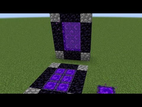 can you light up a nether portal horizontally? - YouTube