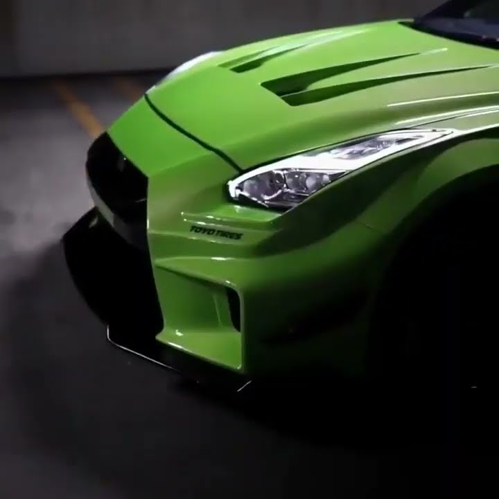 NISSAN GTR R35 GREEN - YouTube