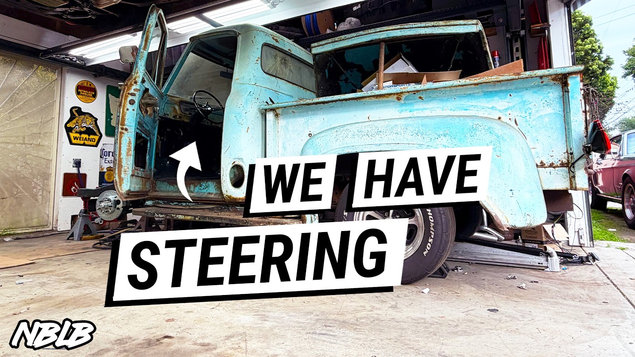 My 1955 Ford F100 Gets a Steering Column, Cruise Control, and Shifter ...