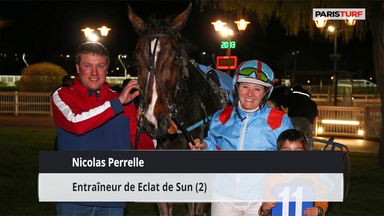 Nicolas Perrelle, entraîneur de Eclat de Sun (13/10 à Paris-Vincennes ...