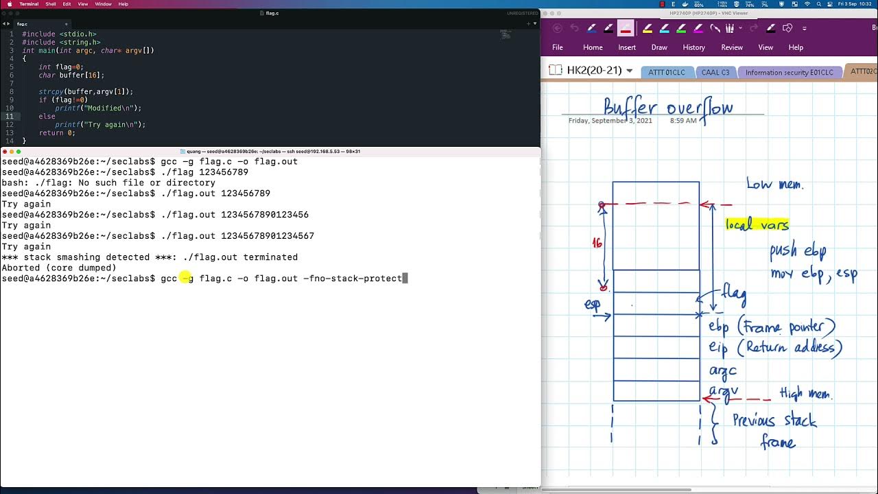Chương 2: Software security - Buffer overflow - Demo 1 - YouTube