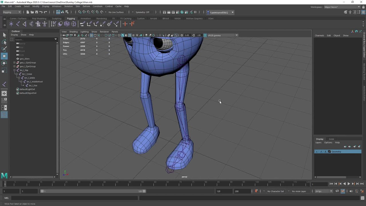 Simple leg Rig - YouTube