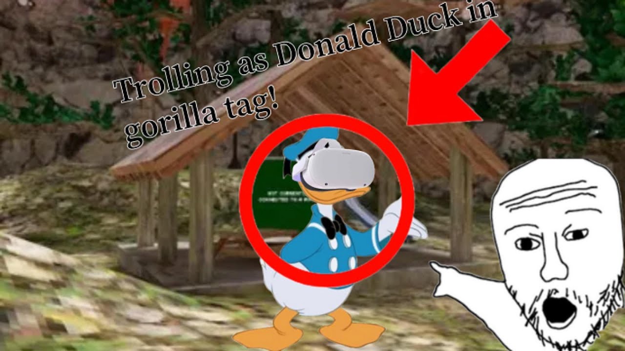 Trolling as Donald Duck in Gorilla Tag Public Servers - YouTube