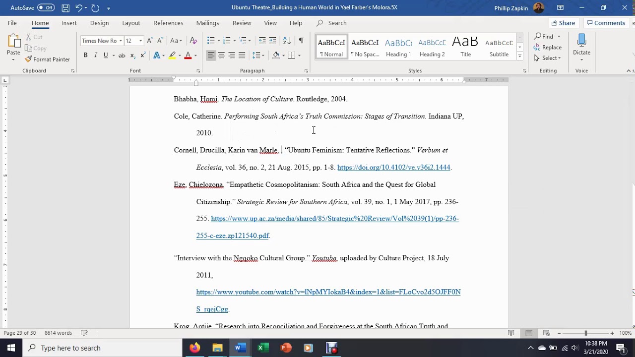 8th Edition MLA Works Cited Pages--Writing Notes - YouTube