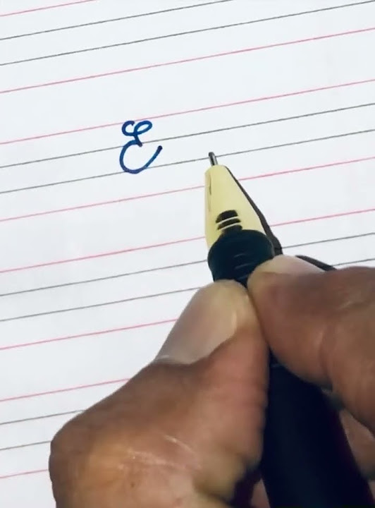 How To Write E In Cursive Writing #shortsfeed #shorts #shortsviral #