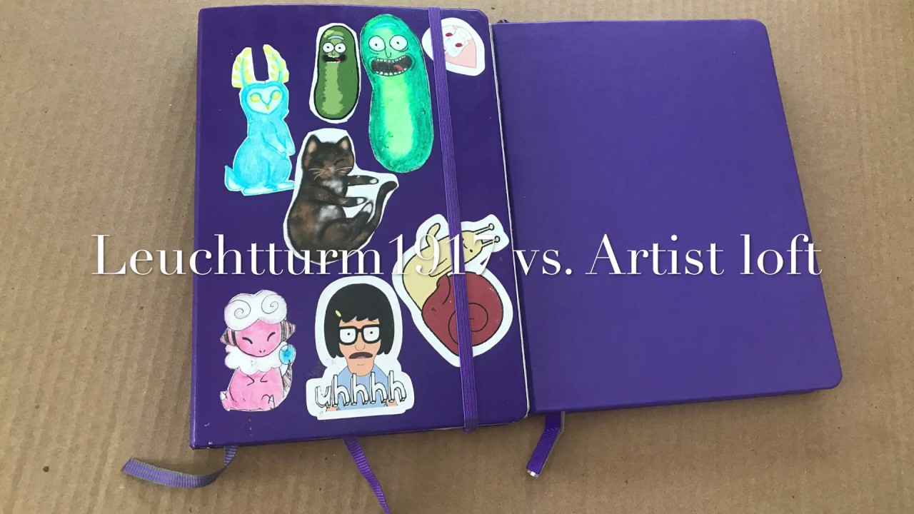 $20 vs. $5 BULLET JOURNAL || Leuchtturm 1917 vs Artist Loft Notebook ...