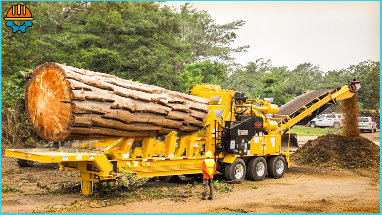 75 Dangerous Fastest Wood Chipper Machines Working | Extreme Powerful ...