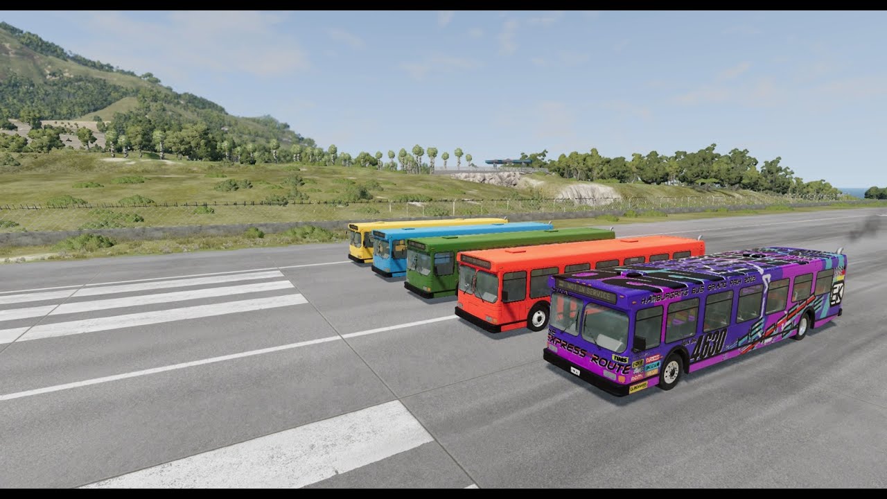 bus ramp for destruction | Color Turbo #7 - YouTube