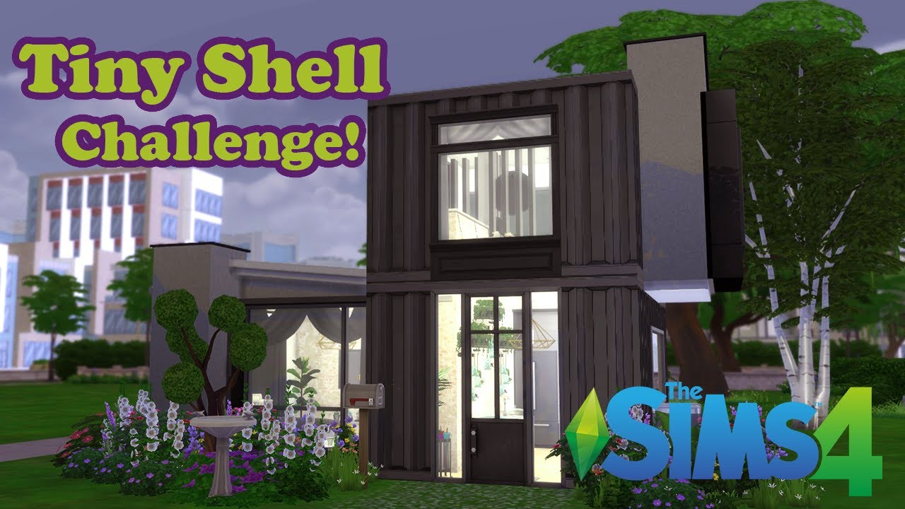 SIMS 4 TINY SHELL CHALLENGE!-this was hard!!!!! - YouTube