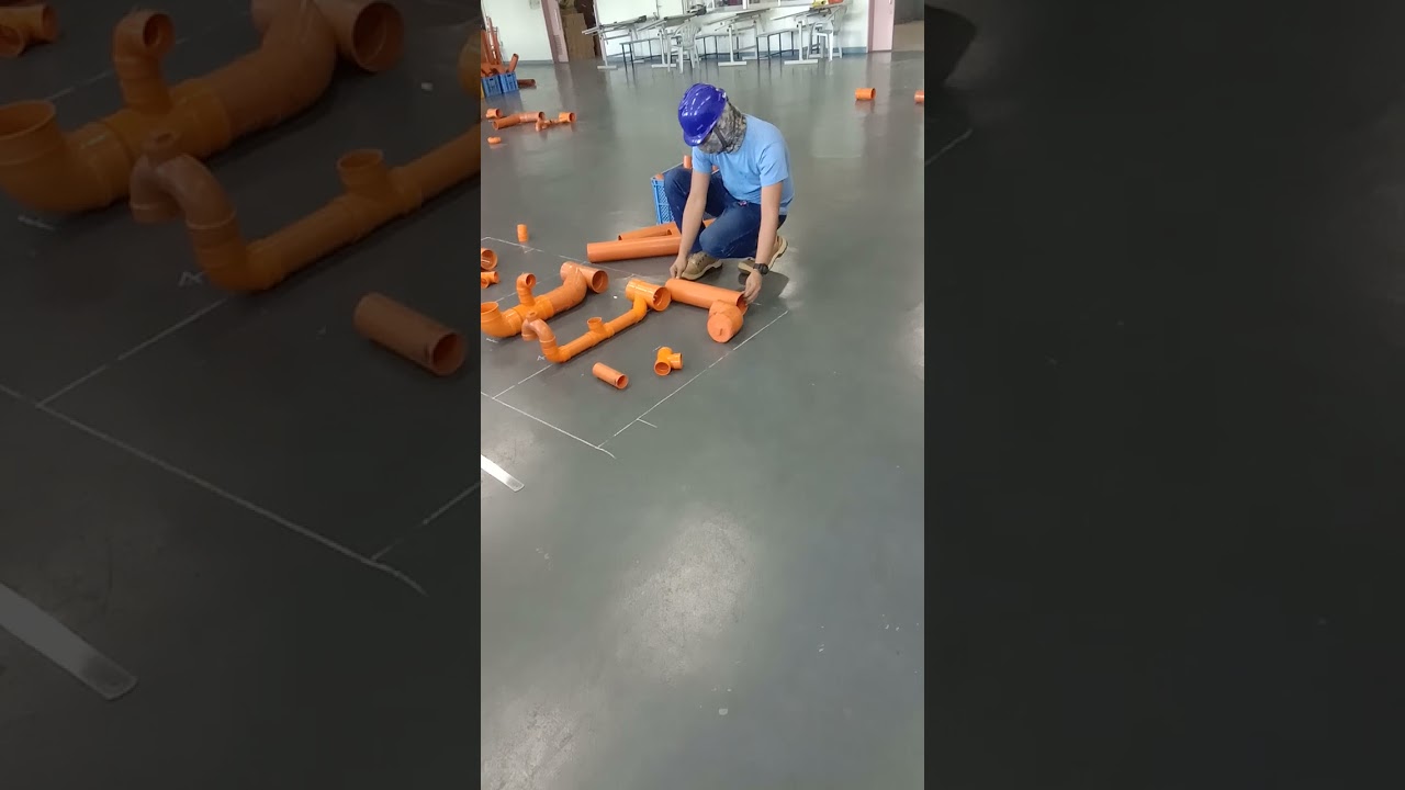 Perform Plumbing lay out and make pipes joints and connections - YouTube