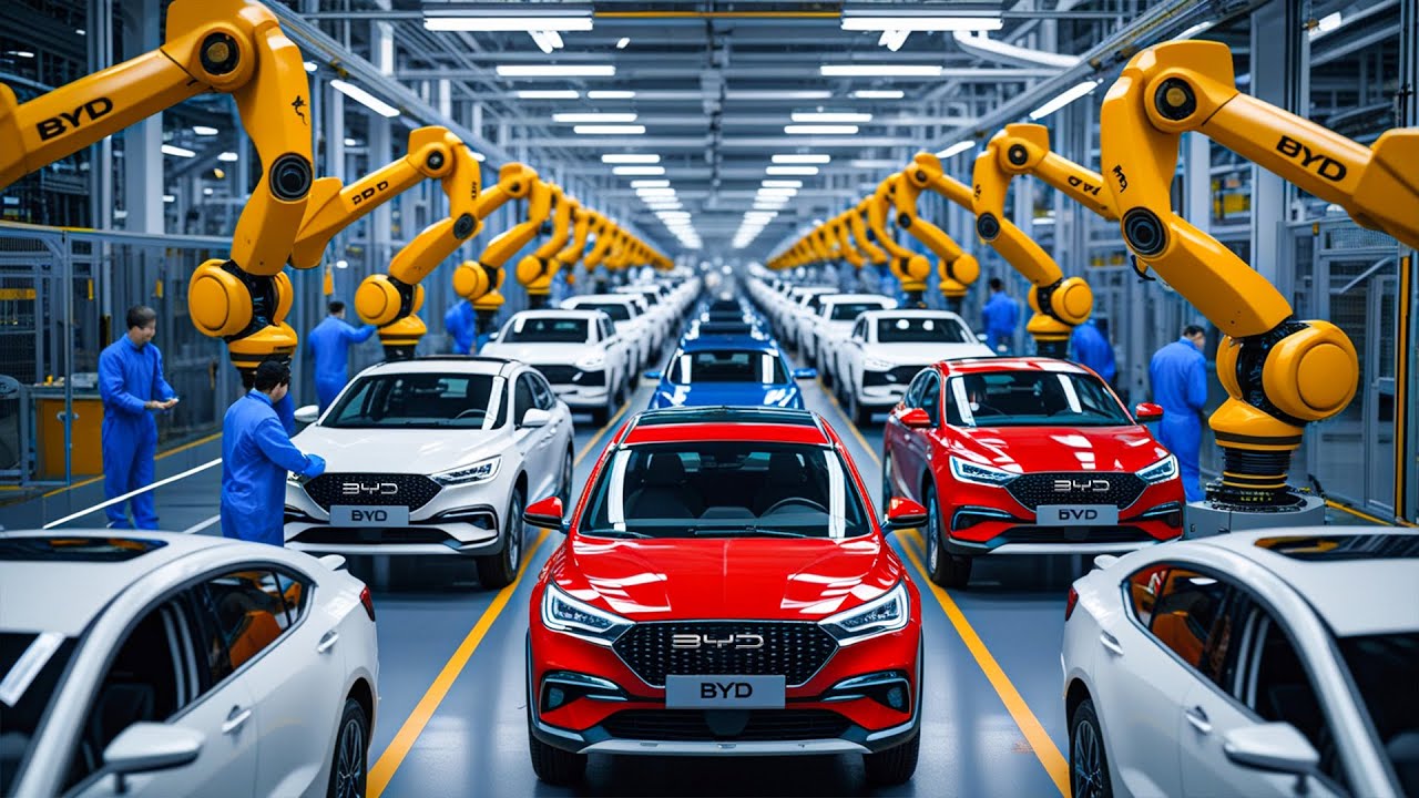 See How the Giant Chinese Electric Car Company BYD Mass Produces Cars ...