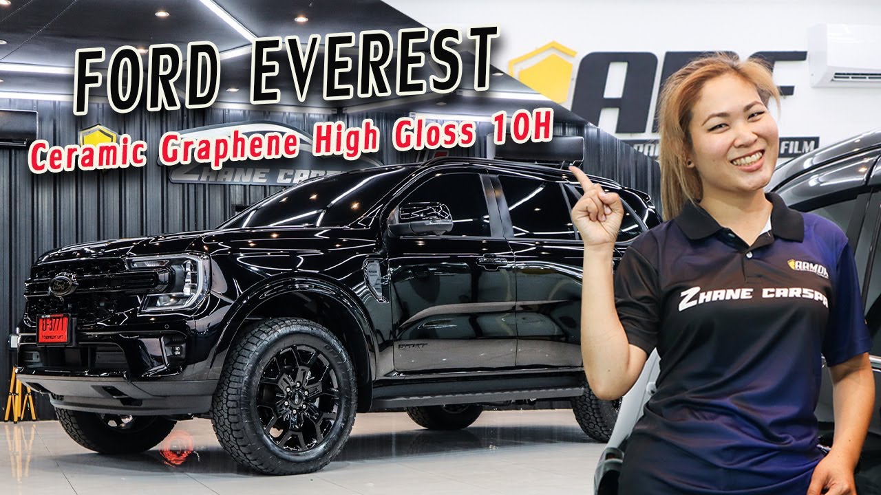 Ford Everest Next Gen เคลือบเซรามิก GRAPHENE HIGH GLOSS 10H - YouTube