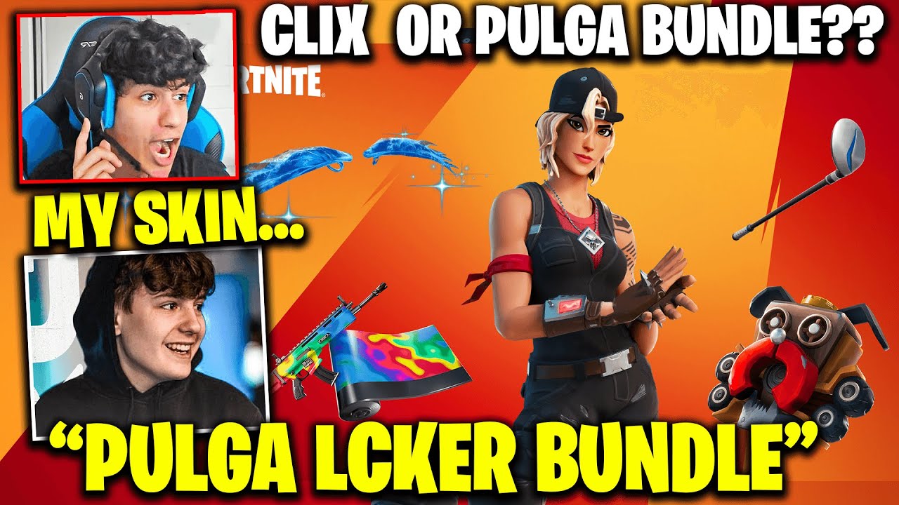 Streamers React To Pulga Locker Bundle In Fortnite Item Shop - YouTube