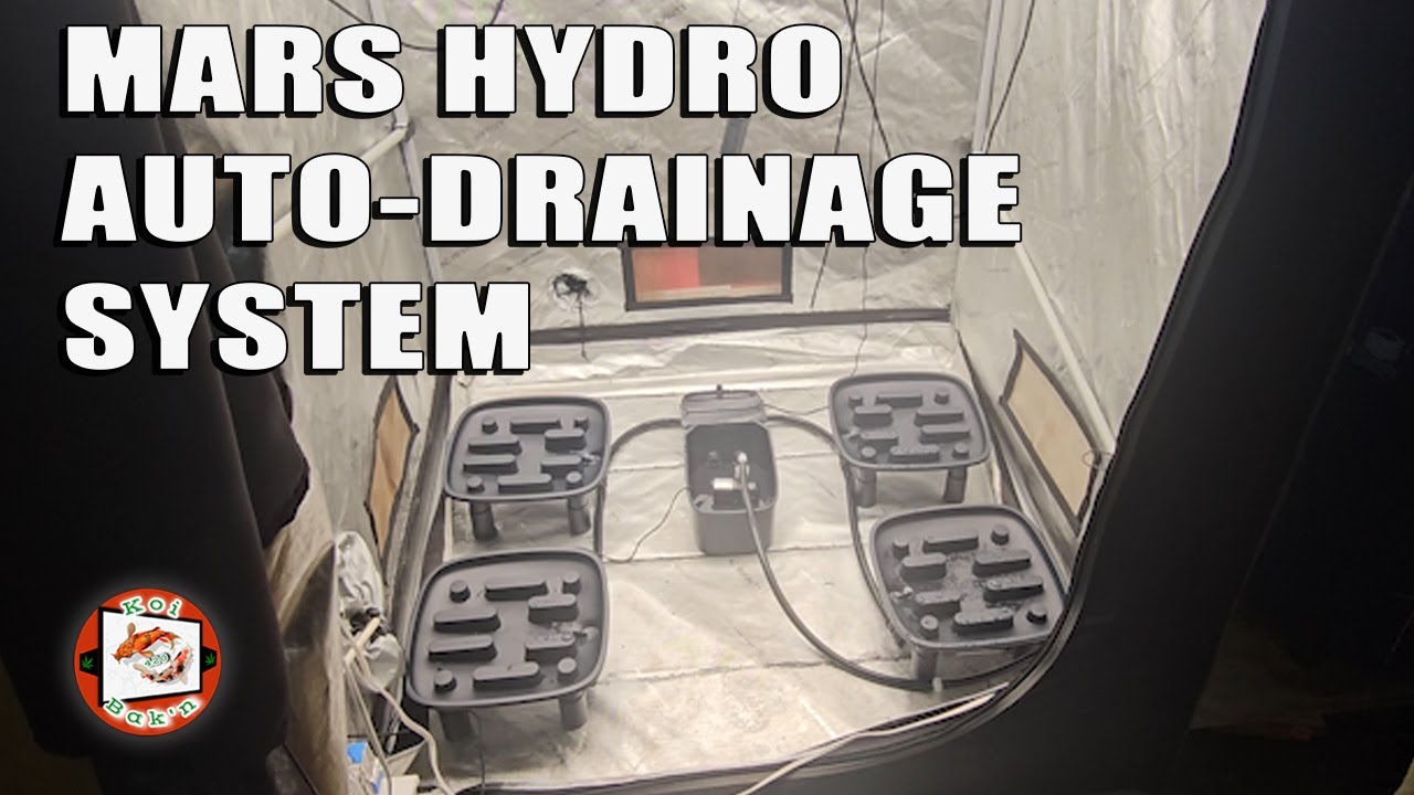 Mars Hydro Auto-Drainage system with 4-Pack Runoff Trays Unboxing - YouTube
