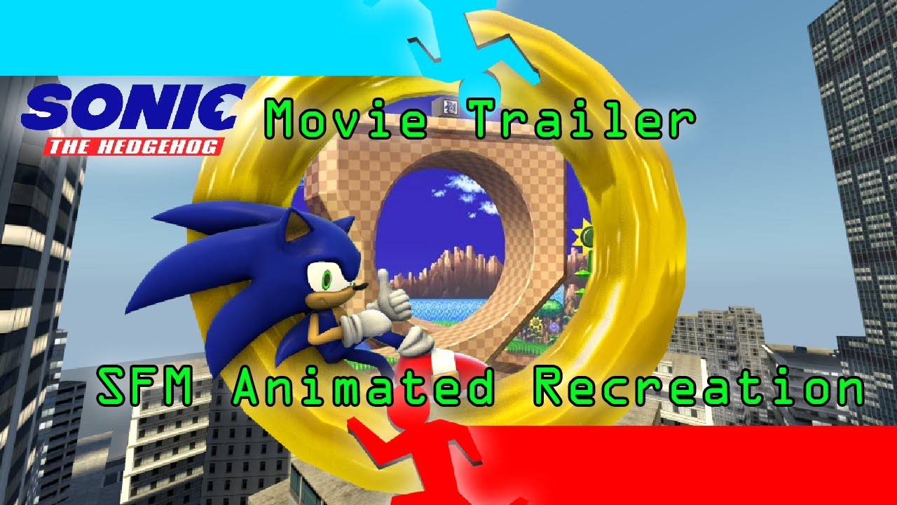 Sonic Movie 1 Original Design Trailer (Animated Recreation) - YouTube