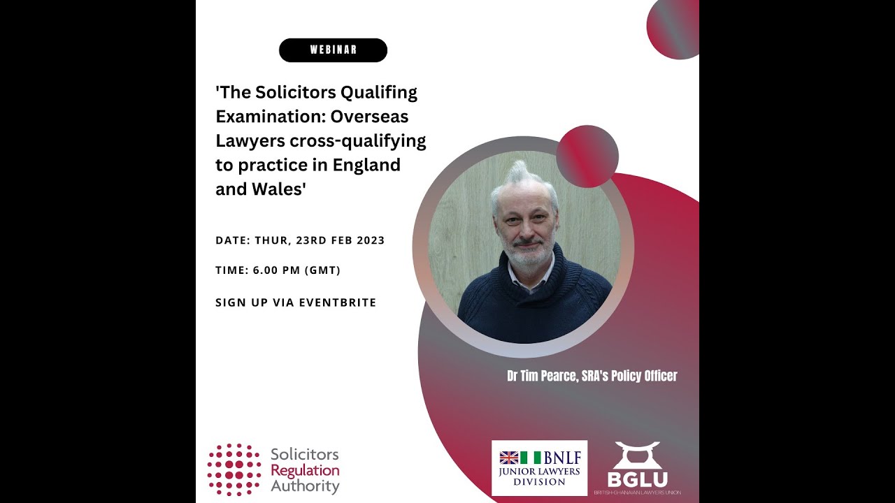 The Solicitors Qualifying Examination: Overseas Lawyers - YouTube