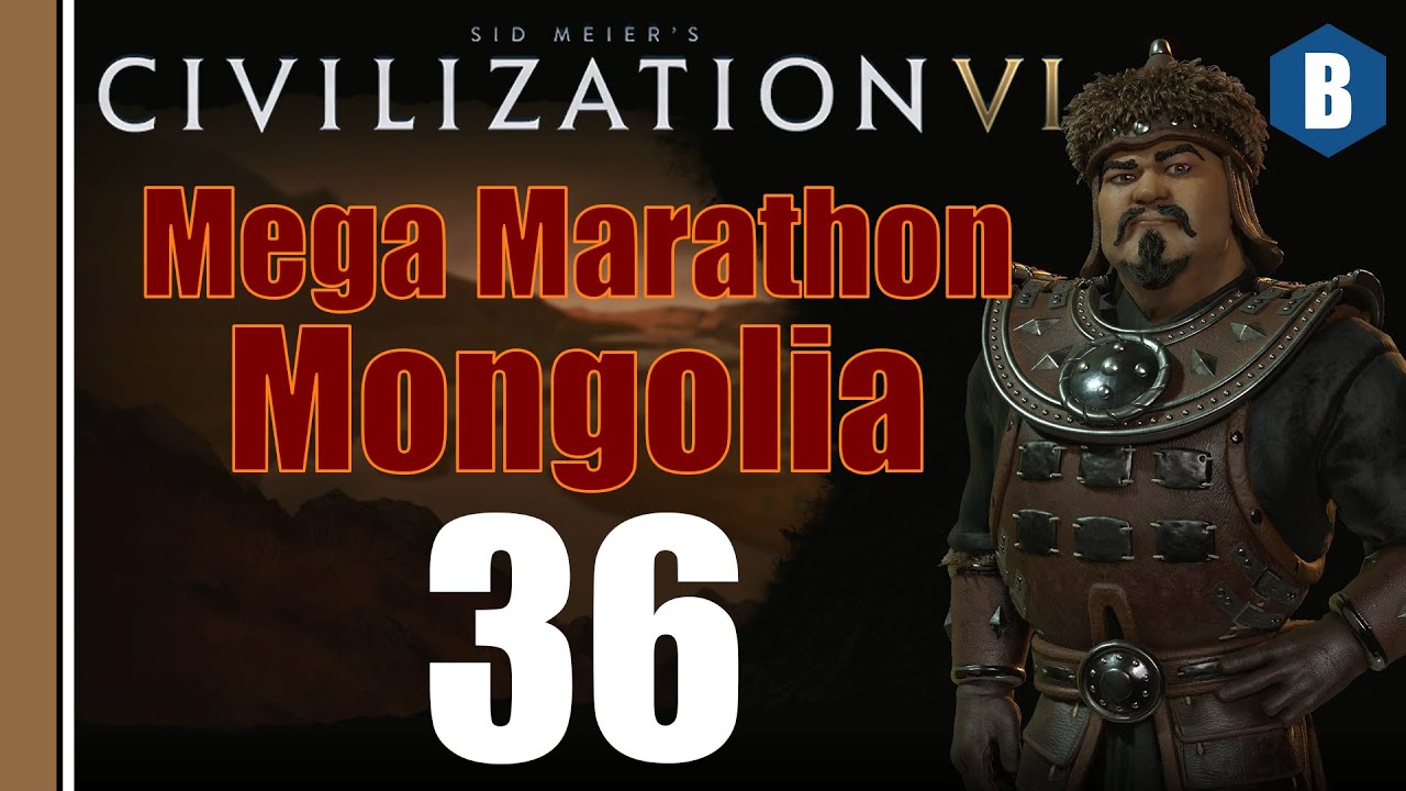 CIV 6 - Genghis Khan Mongolia (Deity) - MEGA MARATHON MONGOLIA - True ...