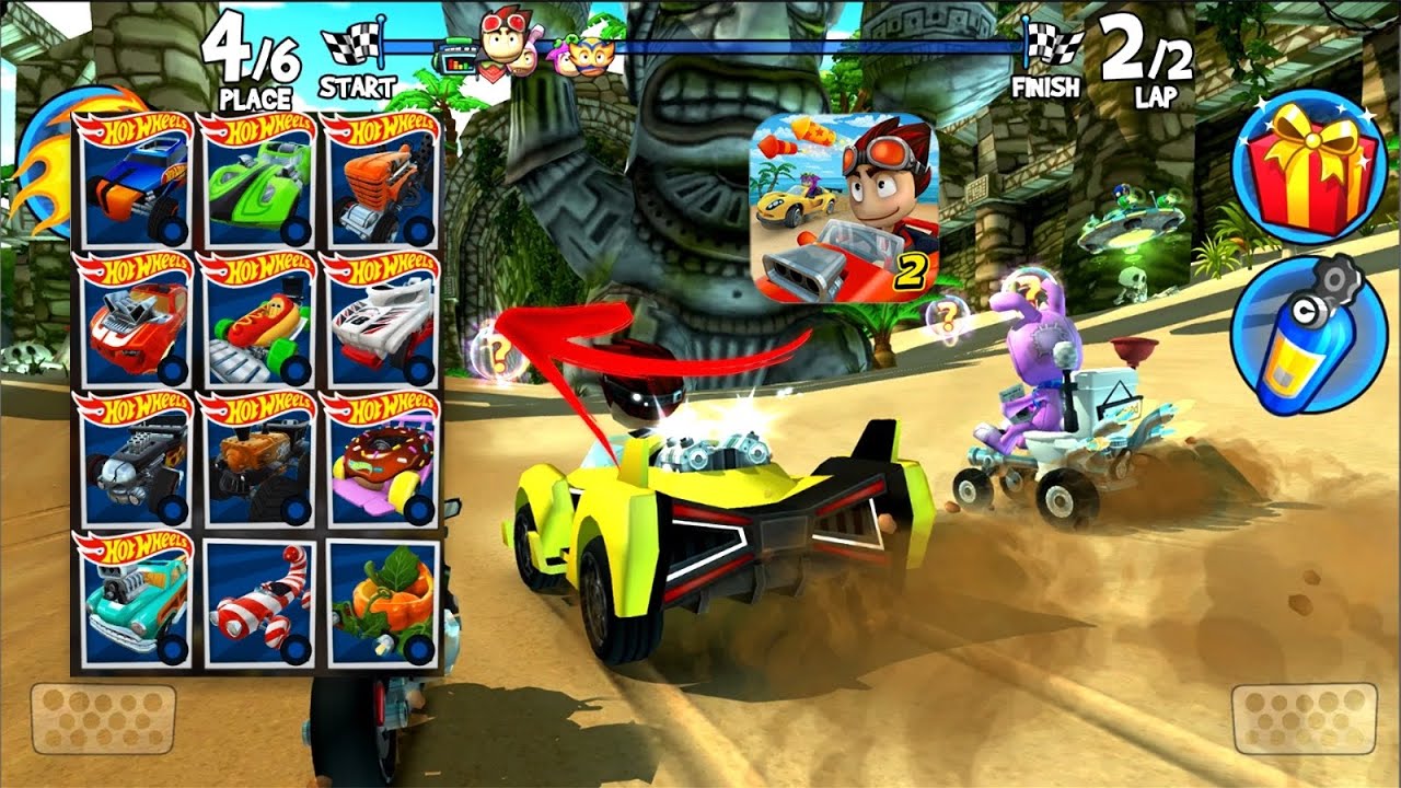 แจกโปรเกม Beach Buggy Racing 2 mod apk ล่าสุด - YouTube